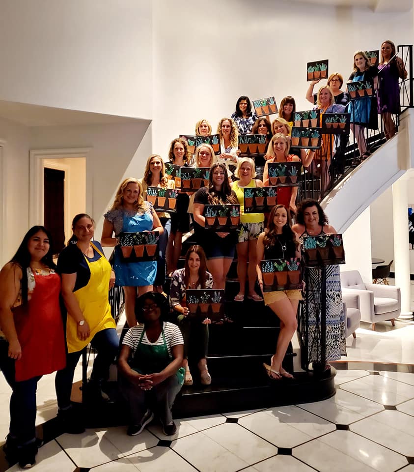 Team Building Paint Parties - The Happy Canvas, LLC